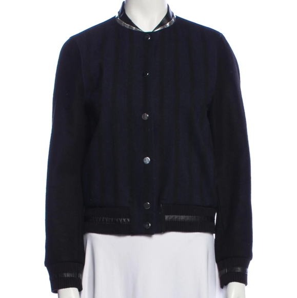 Maje | Jackets & Coats | Maje Virgin Wool Bomber Jacket | Poshmark